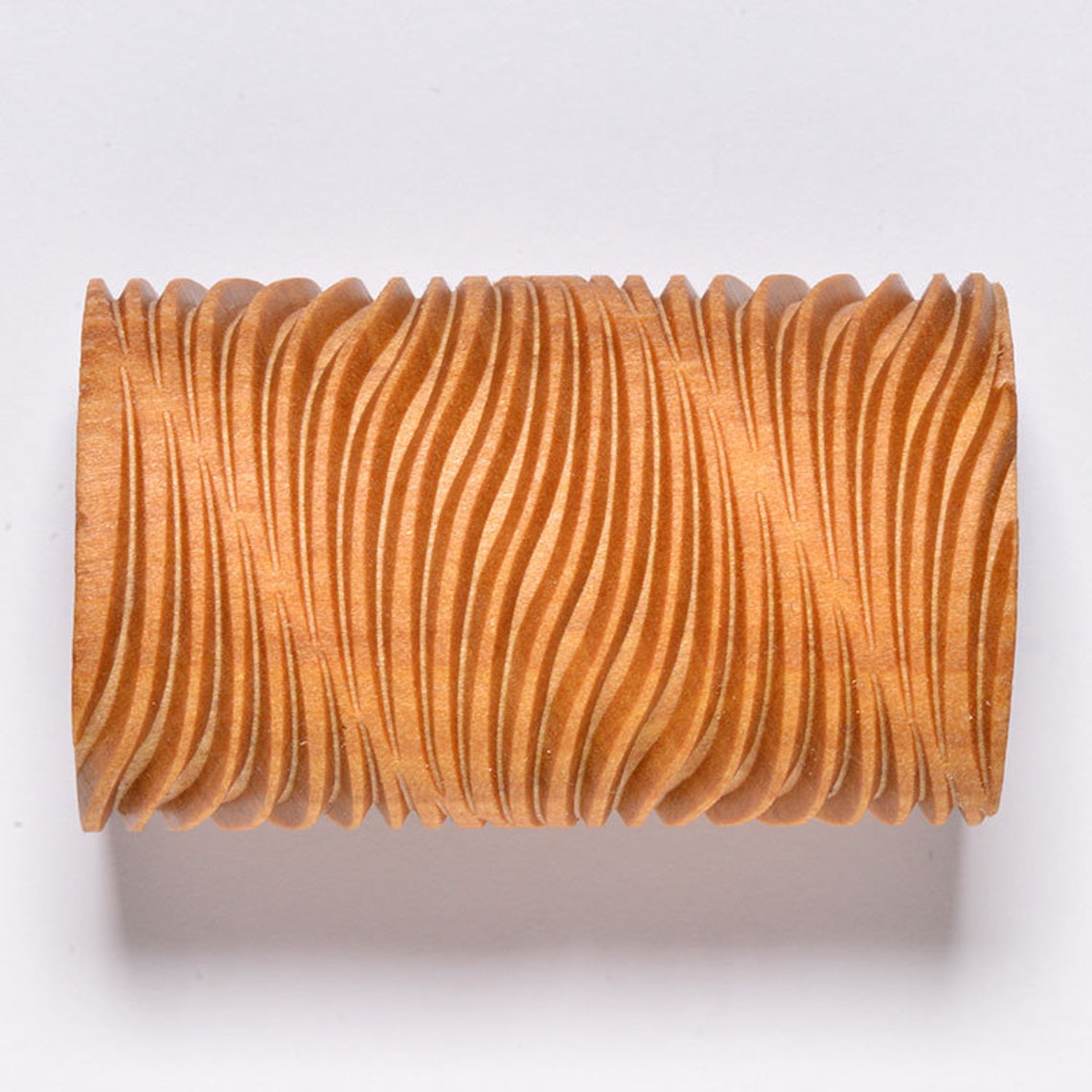 RL-014 Large Pottery Handle Roller Diagonal Waves | Etsy