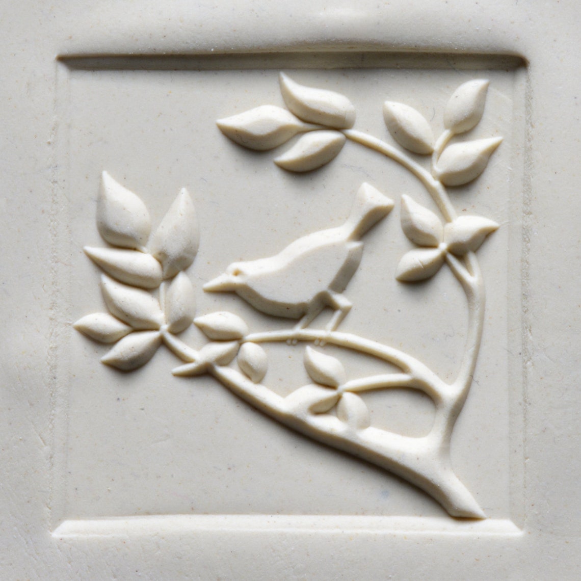 Ssl-087 Large Square Stamp - Bird in Tree - Etsy