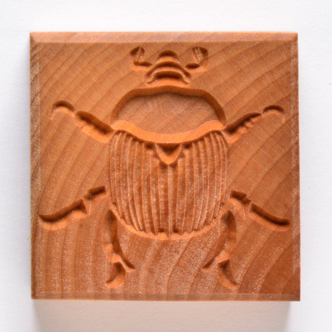Ssl-098 Large Square Stamp - Sacred Scarab - Etsy