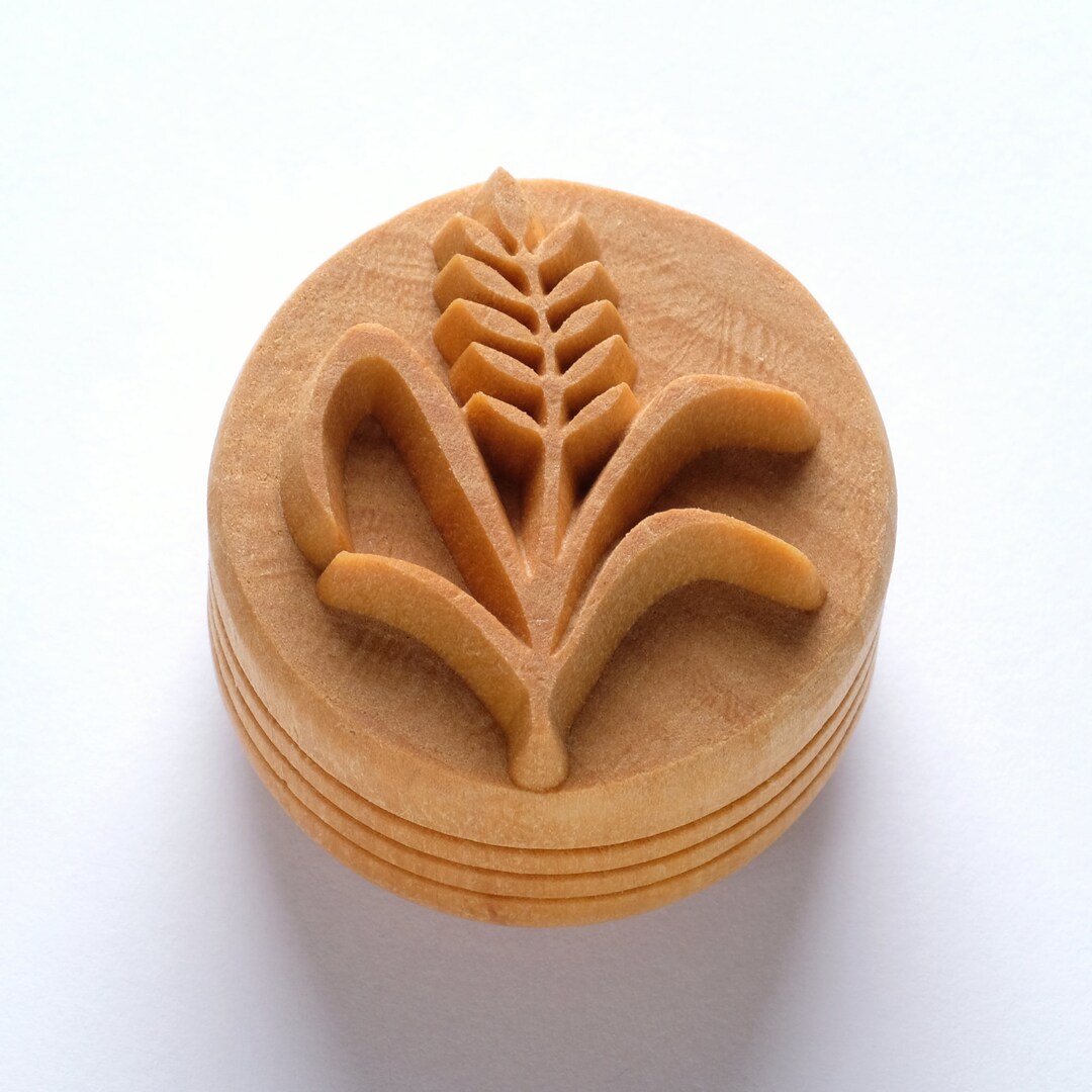 Scl-133 Large Round Stamp - Wheat - Etsy