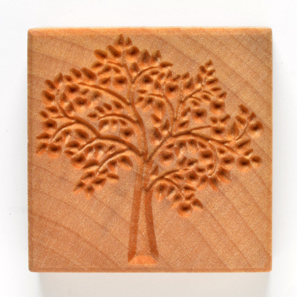 Ssl-051 Large Square Stamp Apple Tree | Etsy