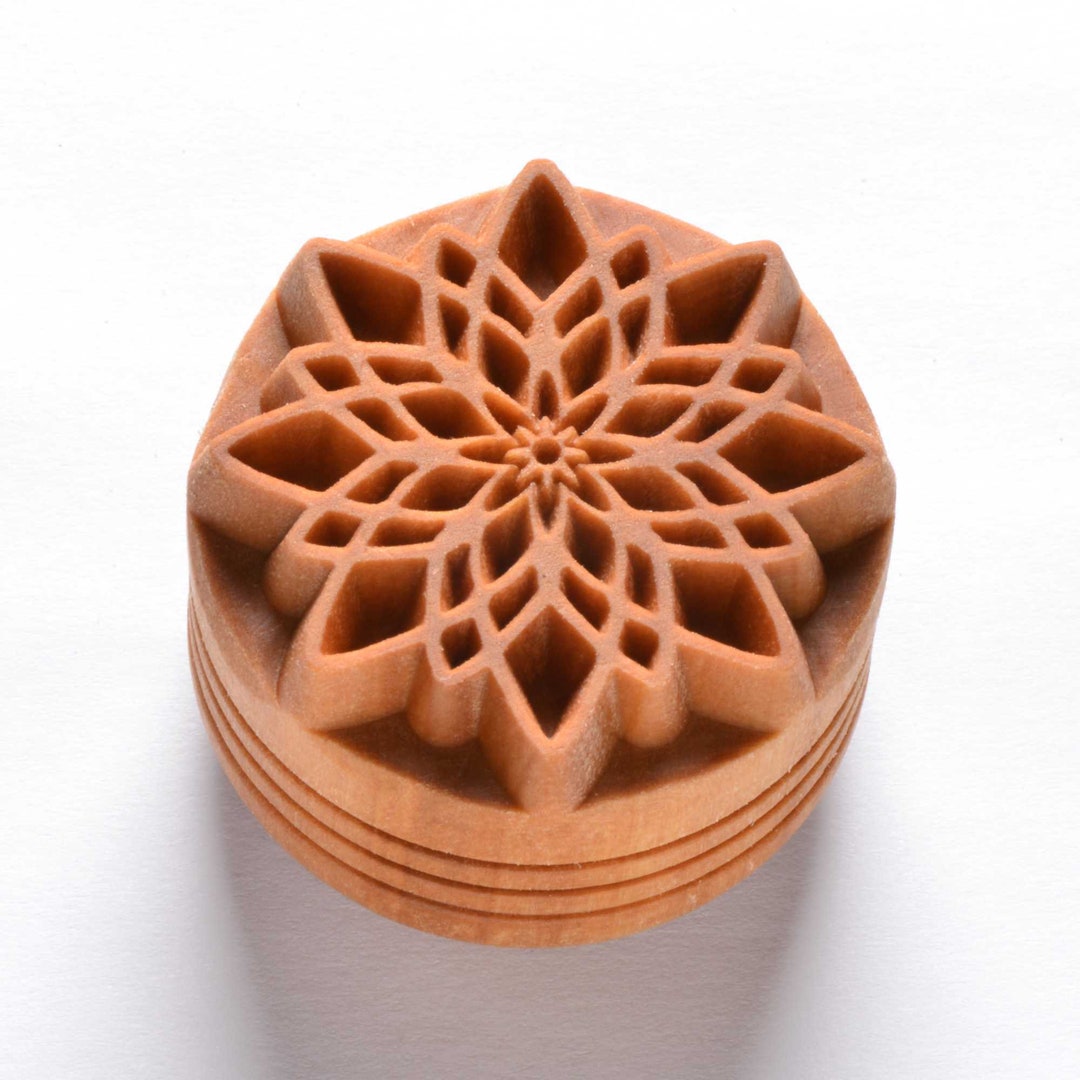 Scl-082 Large Round Stamp - Atomic Mandala - Etsy