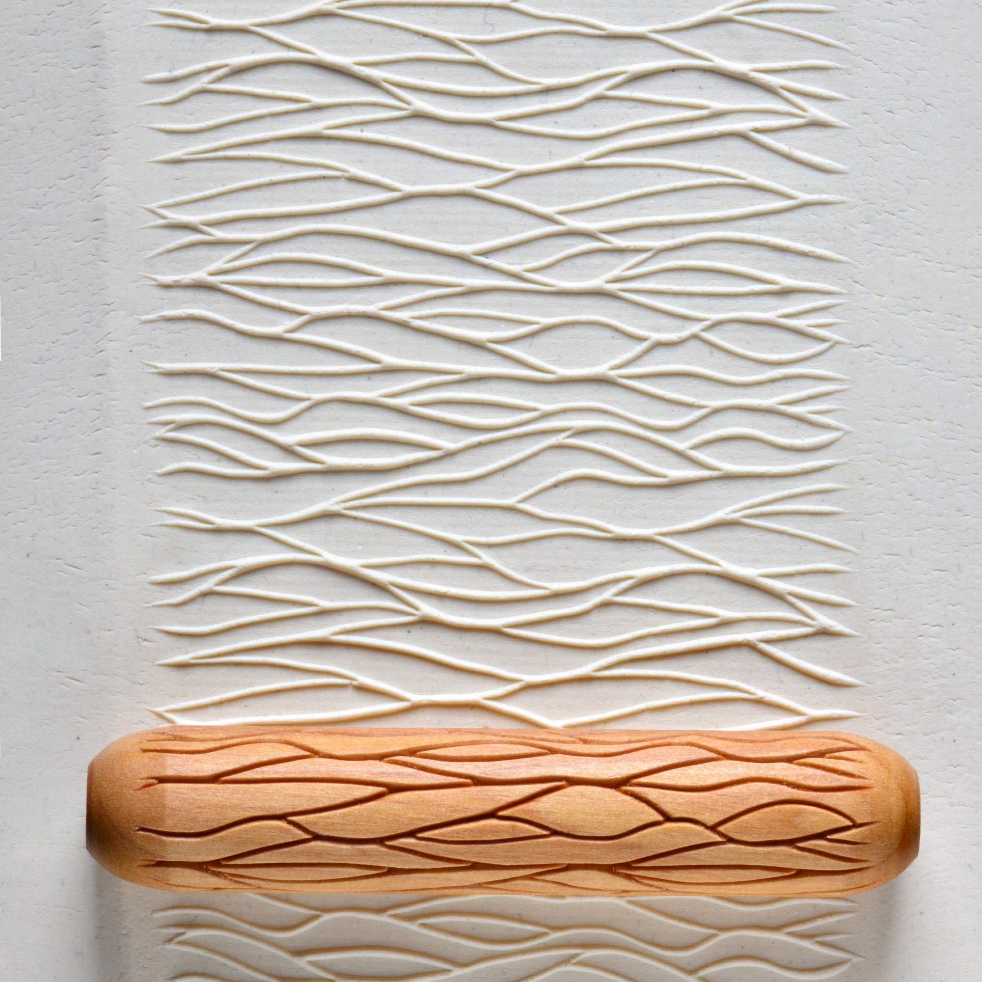 BHR-088 Big Pottery Hand Roller Sedimentary Layers 2 - Etsy