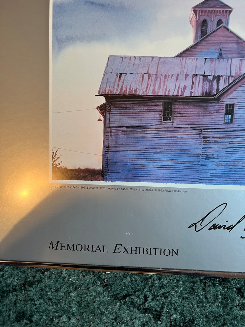 David Brumbach star Barn Print Lancaster, PA 1991 - Etsy