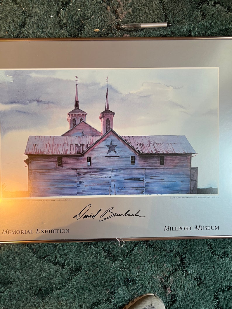 David Brumbach star Barn Print Lancaster, PA 1991 - Etsy