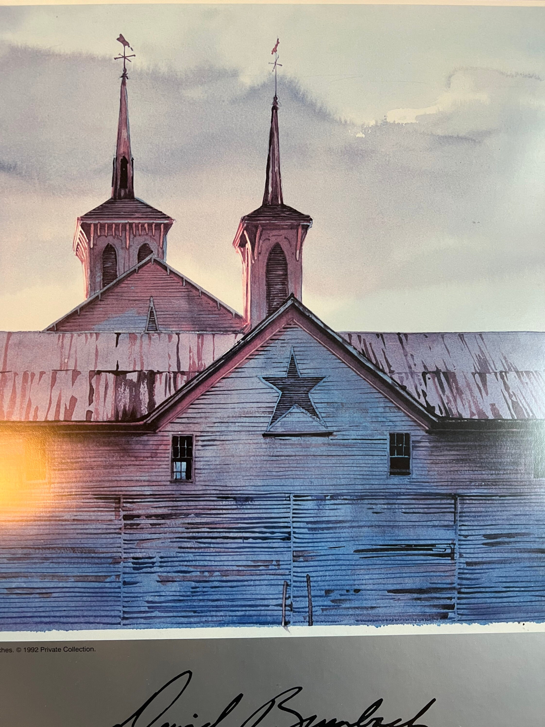 David Brumbach star Barn Print Lancaster, PA 1991 - Etsy