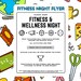 Editable, Fitness Night Flyer, School Fundraiser, Fundraising Template ...