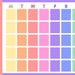Colorful Blank Calendar Printable Instant Download - Etsy