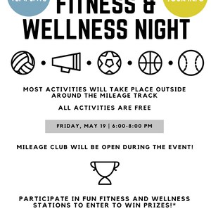 Editable, Fitness Night Flyer, School Fundraiser, Fundraising Template ...