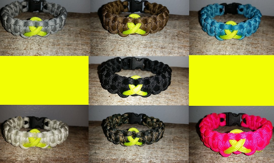 Bladder / Bone / Sarcoma Cancer Awareness 550 Paracord Survival ...