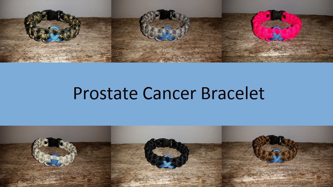 Prostate Cancer Awareness 550 Paracord Survival Bracelet Light Blue ...