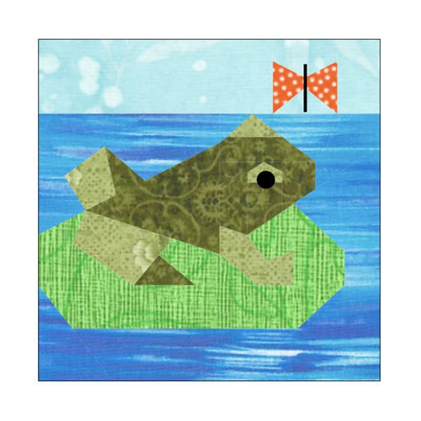 Paper Pieced Frog Quilt Pattern - Etsy