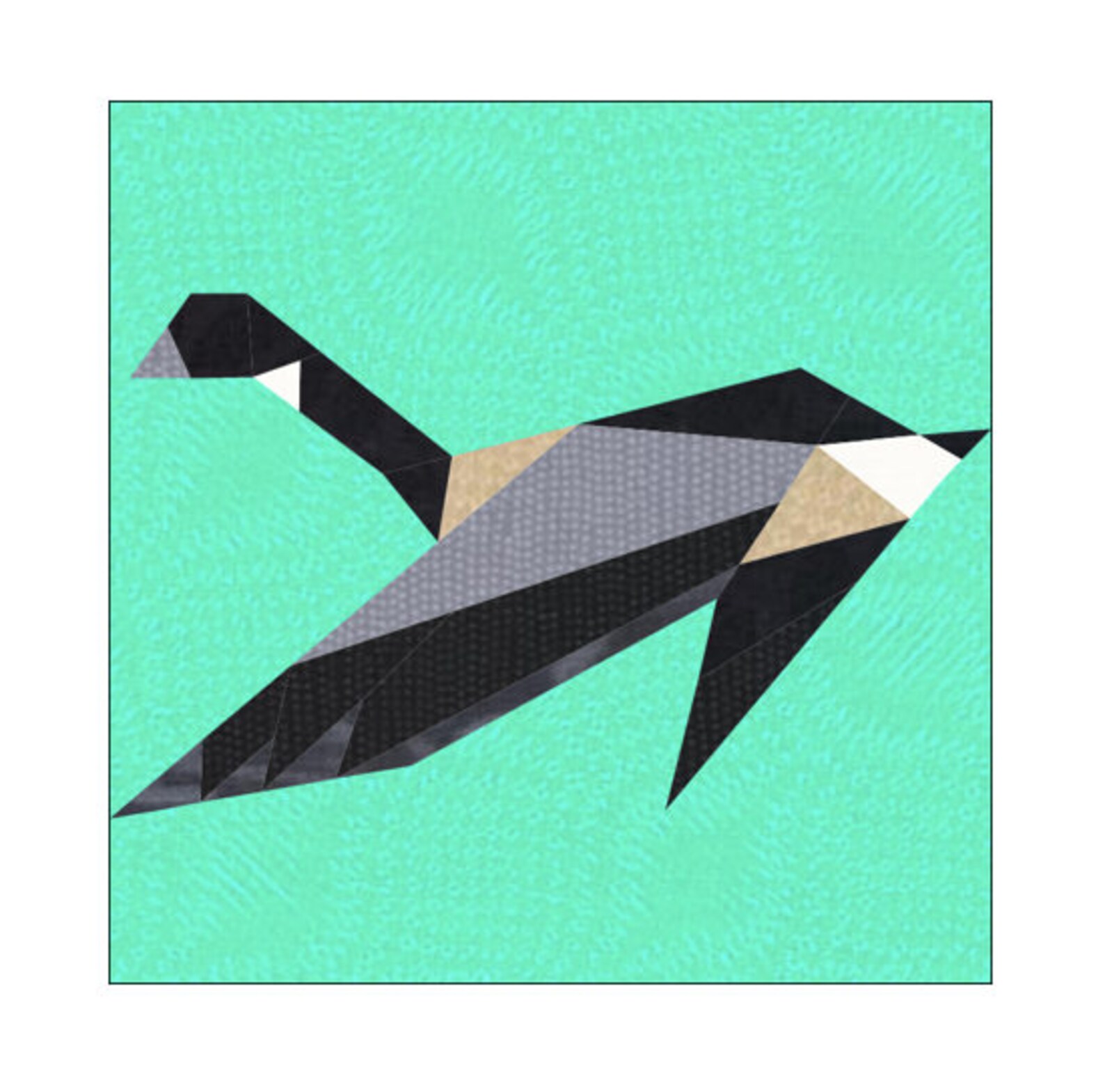 Canada Goose Quilt Block Paper Pieced Pattern | Etsy