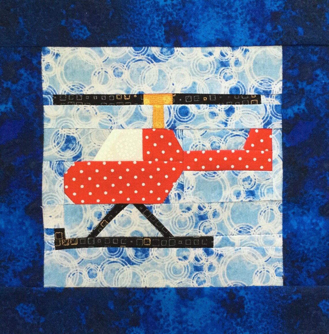 Helicopter Quilt Block Paper Pieced Pattern - Etsy UK