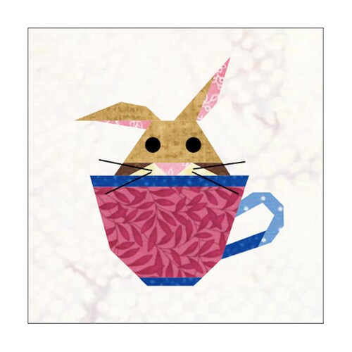 Rabbit Quilt Block Paper Pieced Quilt Pattern PDF Pattern - Etsy