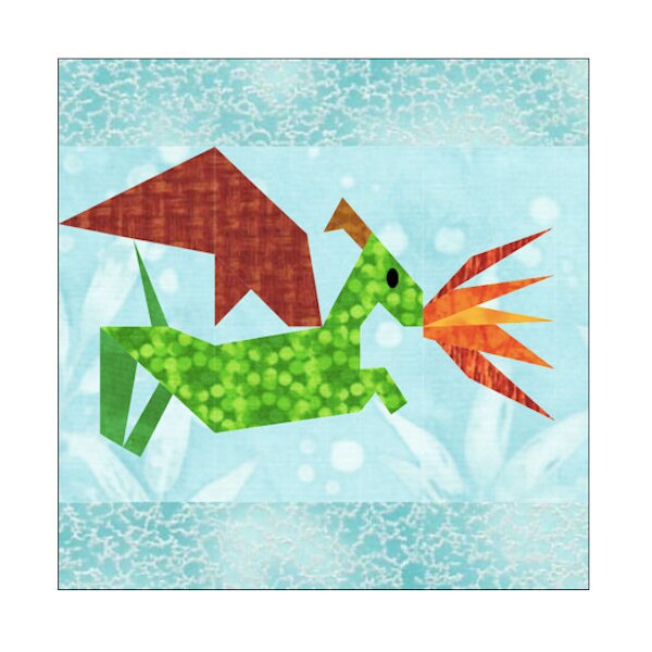 Dragon Quilt Block Pattern - Etsy