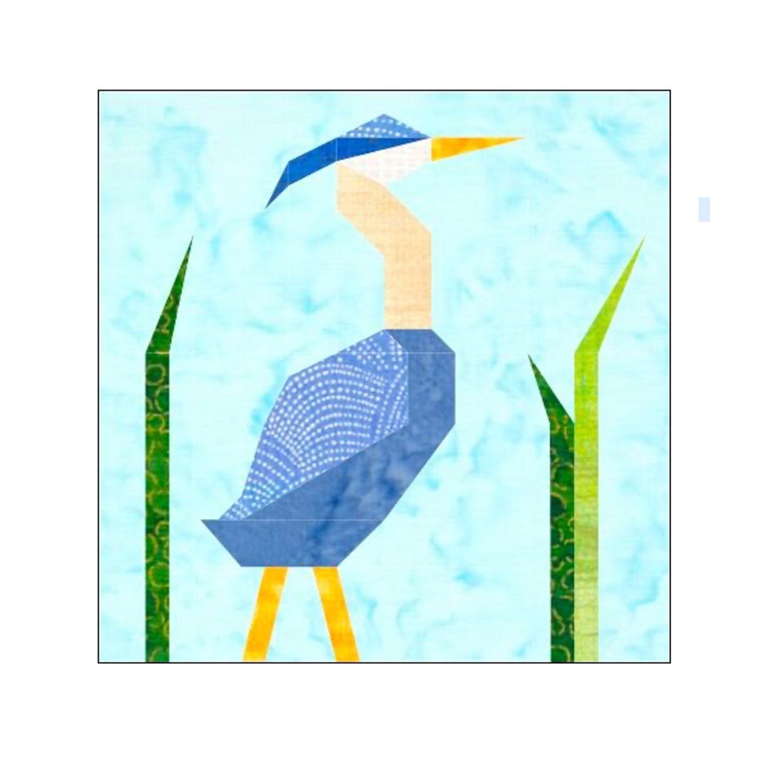Heron Quilt Block Paper Pieced Pattern - Etsy