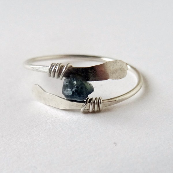 Rough Gemstone Ring - Etsy UK