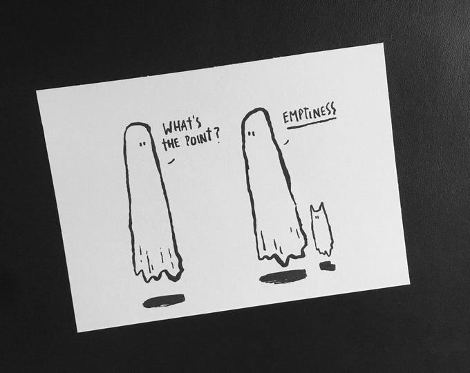 Sad Post - Bespook Hand Drawn Original Postcard Full of Woe Just for ...