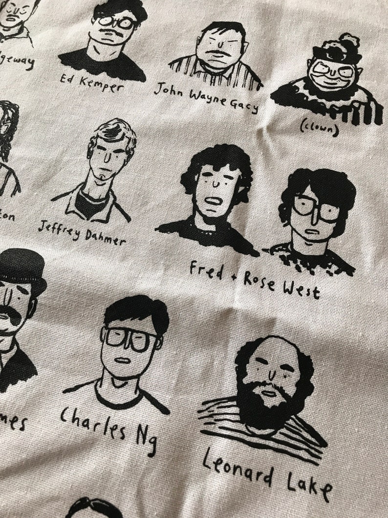 Scumbags & Baddies Serial Killer Tea Towel | Etsy UK