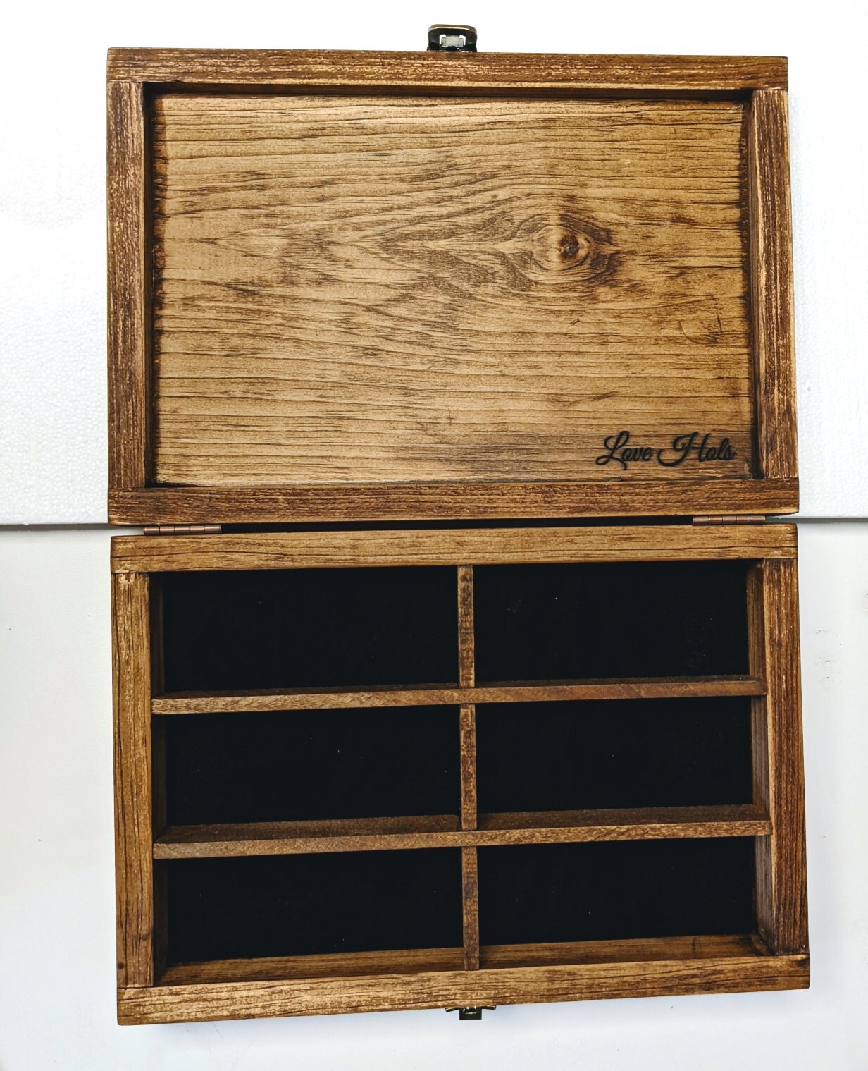 Eyeglass Storage Box, Spectacles Case, Divided Storage Case, Rustic ...