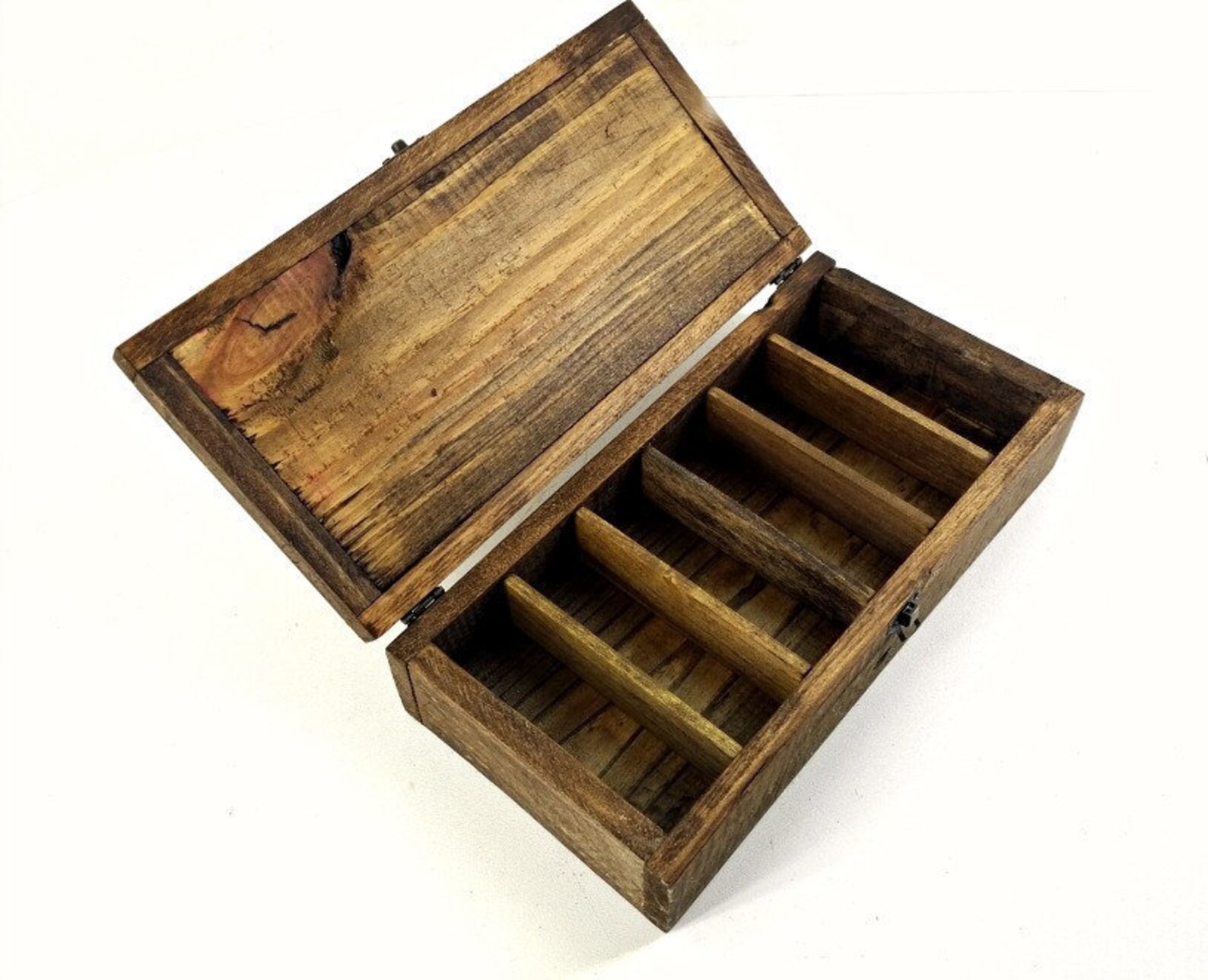 Divided Wooden Pocket Knife Storage Case With 6 Sections - Etsy