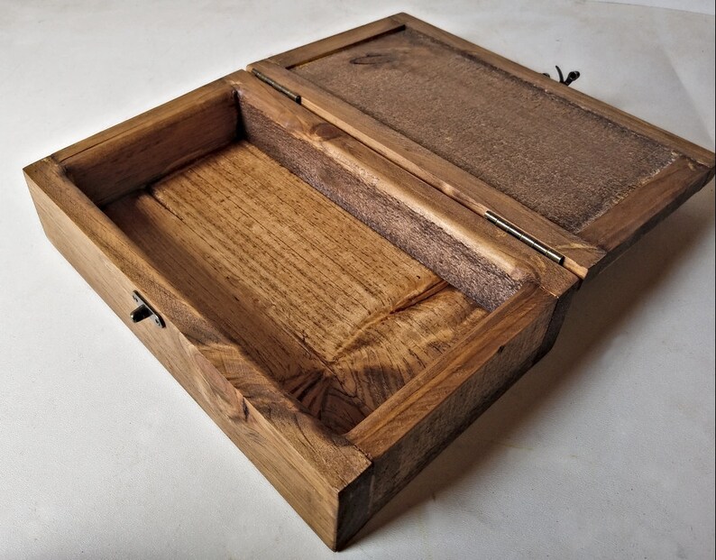 World Map Box Adventure Gift Box Photo Storage Case Rustic | Etsy