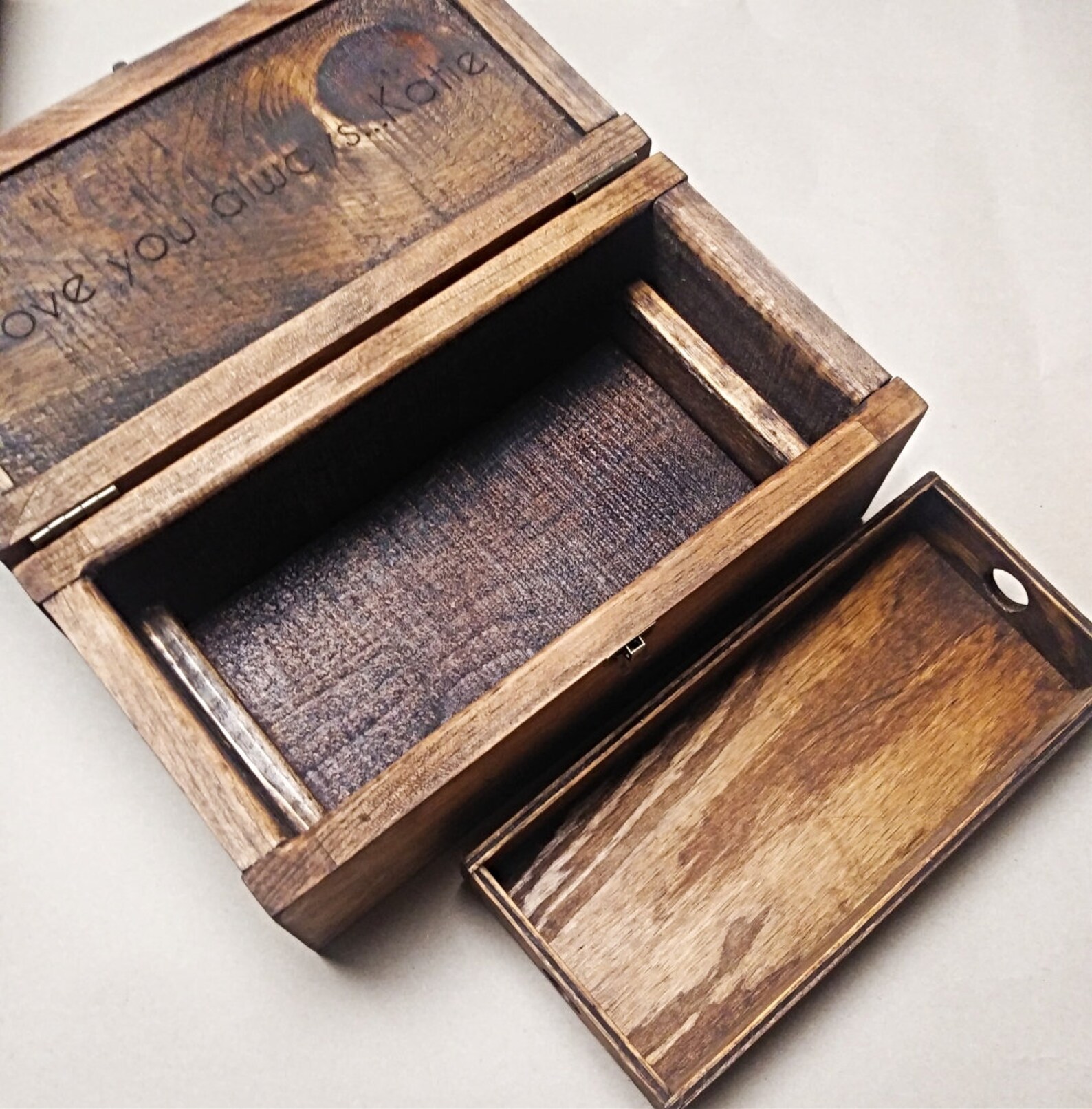 Pocket Knife Box With Removable Tray Divided Knife Case - Etsy Canada