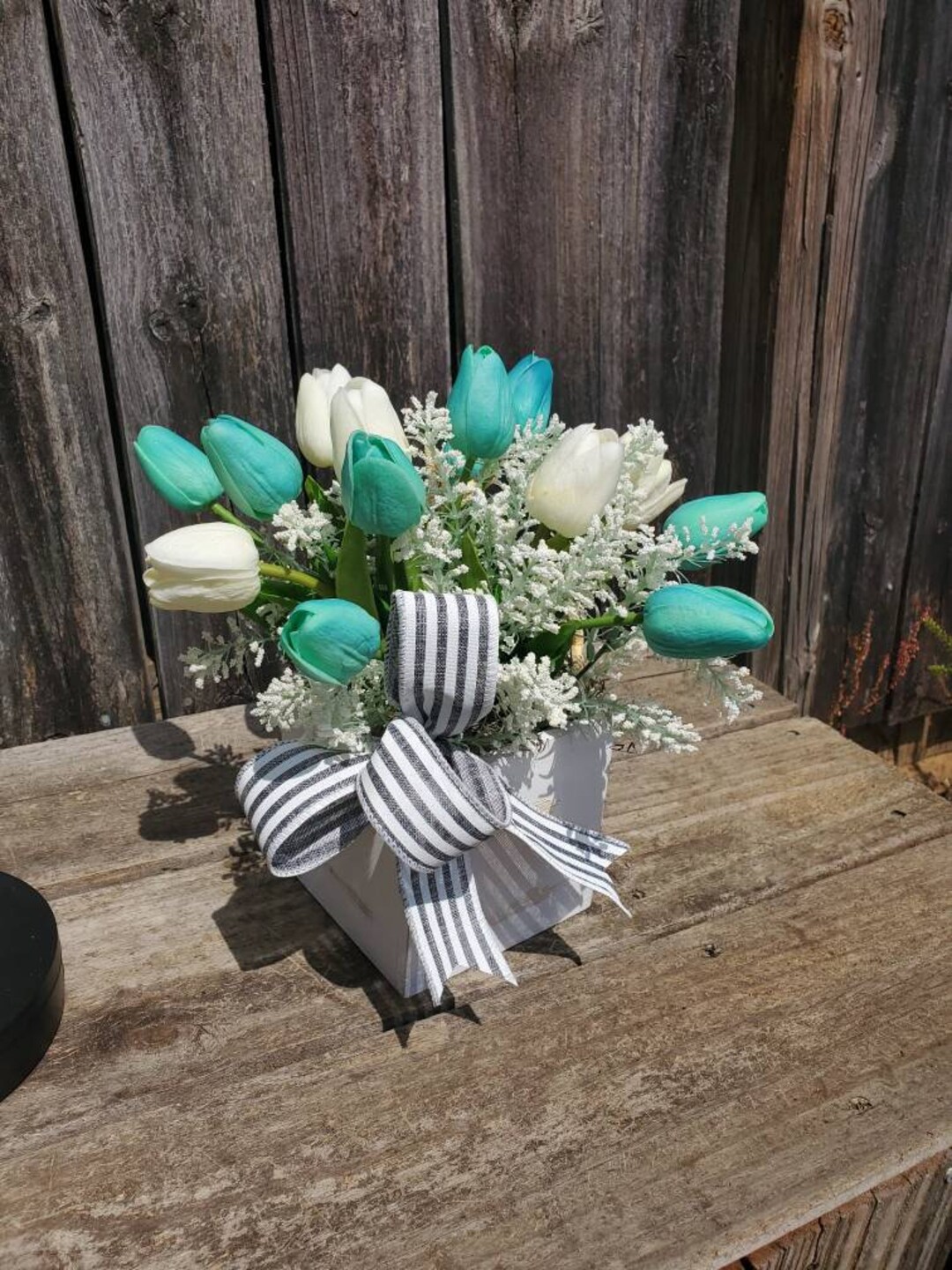 Tulip Table Centerpiece, Spring Tulip Arrangement, Tulips Spring Decor ...