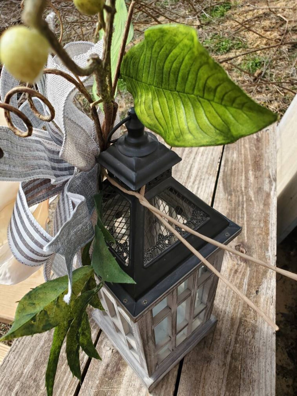 Magnolia Lantern Swag, Neutral Magnolia Lantern Swag, Magnolia Lantern ...
