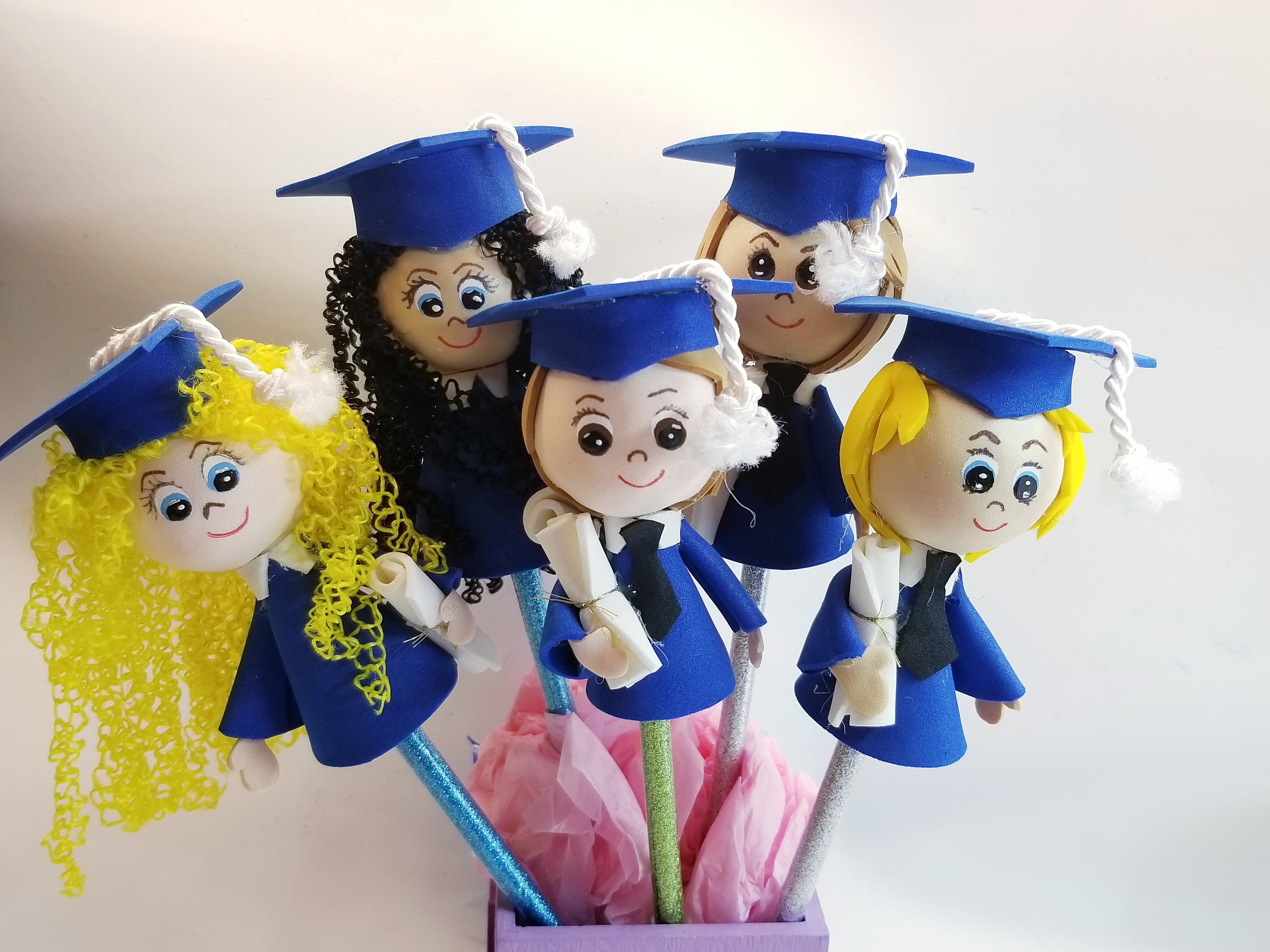 Toppers crayon de graduation. Fille ou garçon. - Etsy France