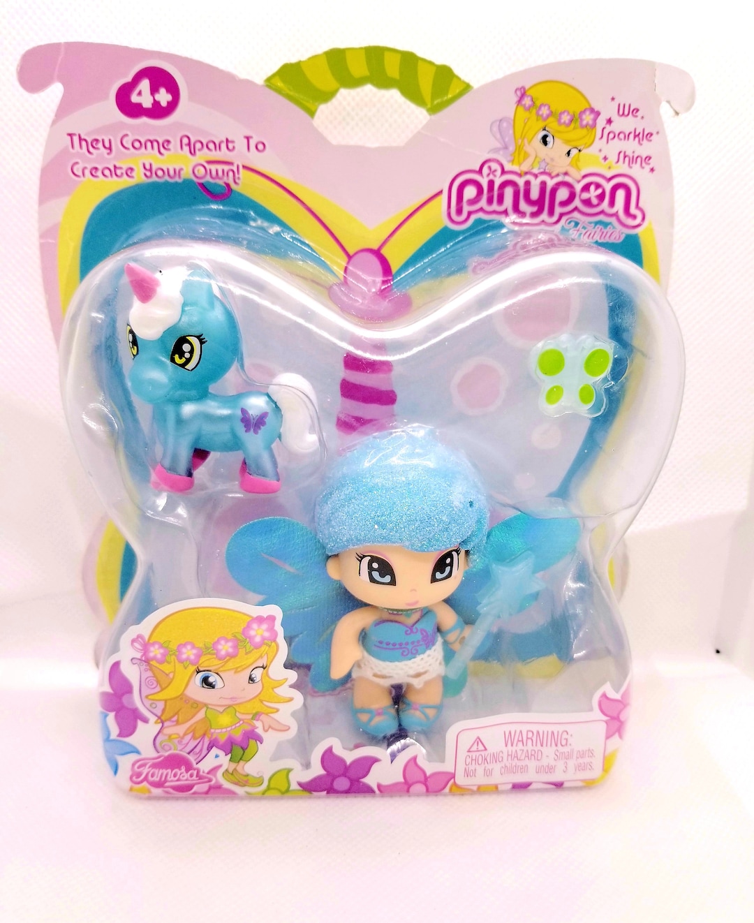 Pinypon Collectible Doll. We Sparkle Shine. Fairy Friends With Unicorn ...