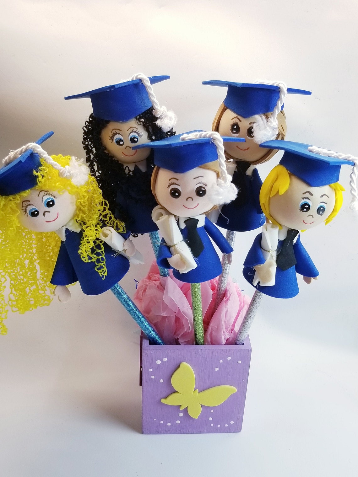Toppers crayon de graduation. Fille ou garçon. - Etsy France
