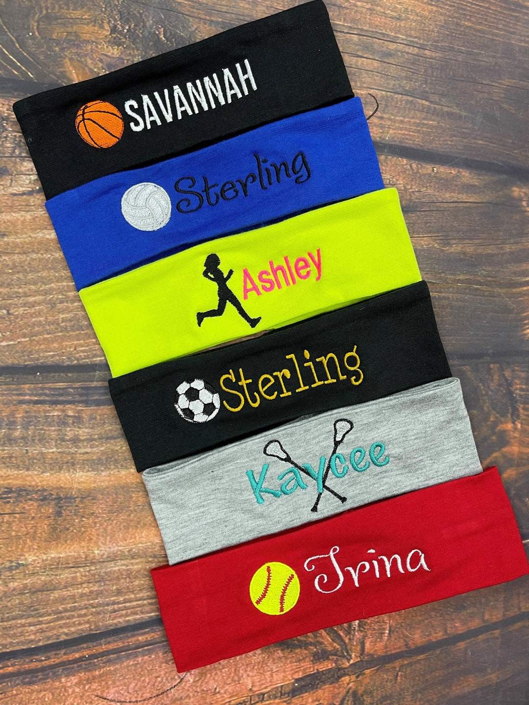 Sports Headband, Monogrammed Headband, Personalized Headband, Soccer ...