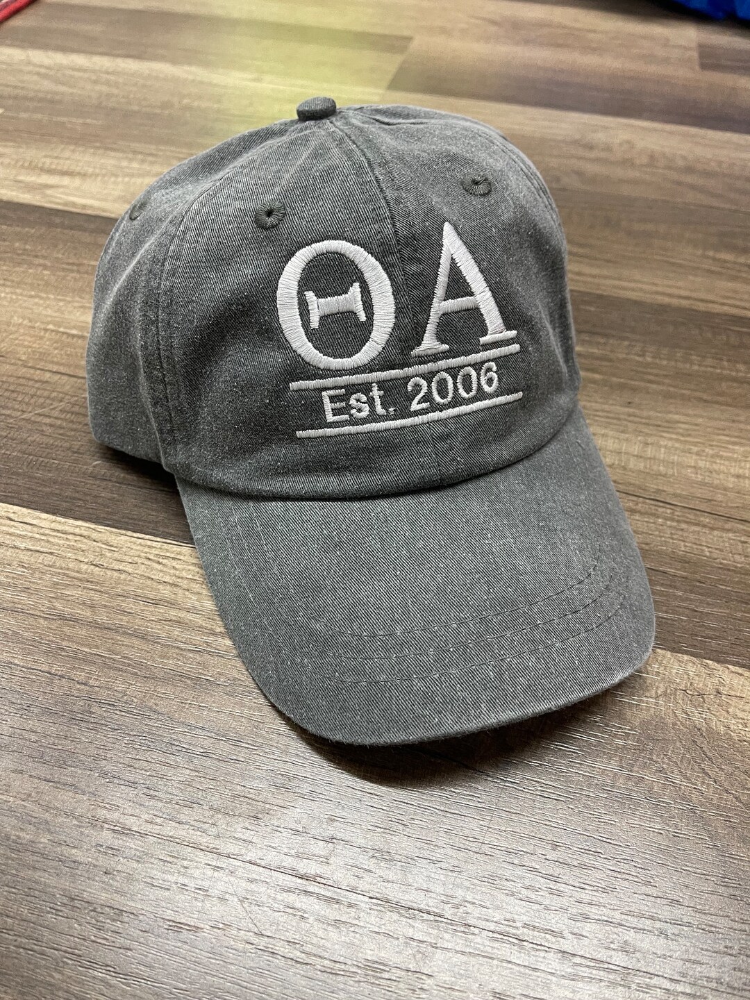 Theta Alpha, Monogrammed Hat, Fraternity Hat, Distressed Hat ...