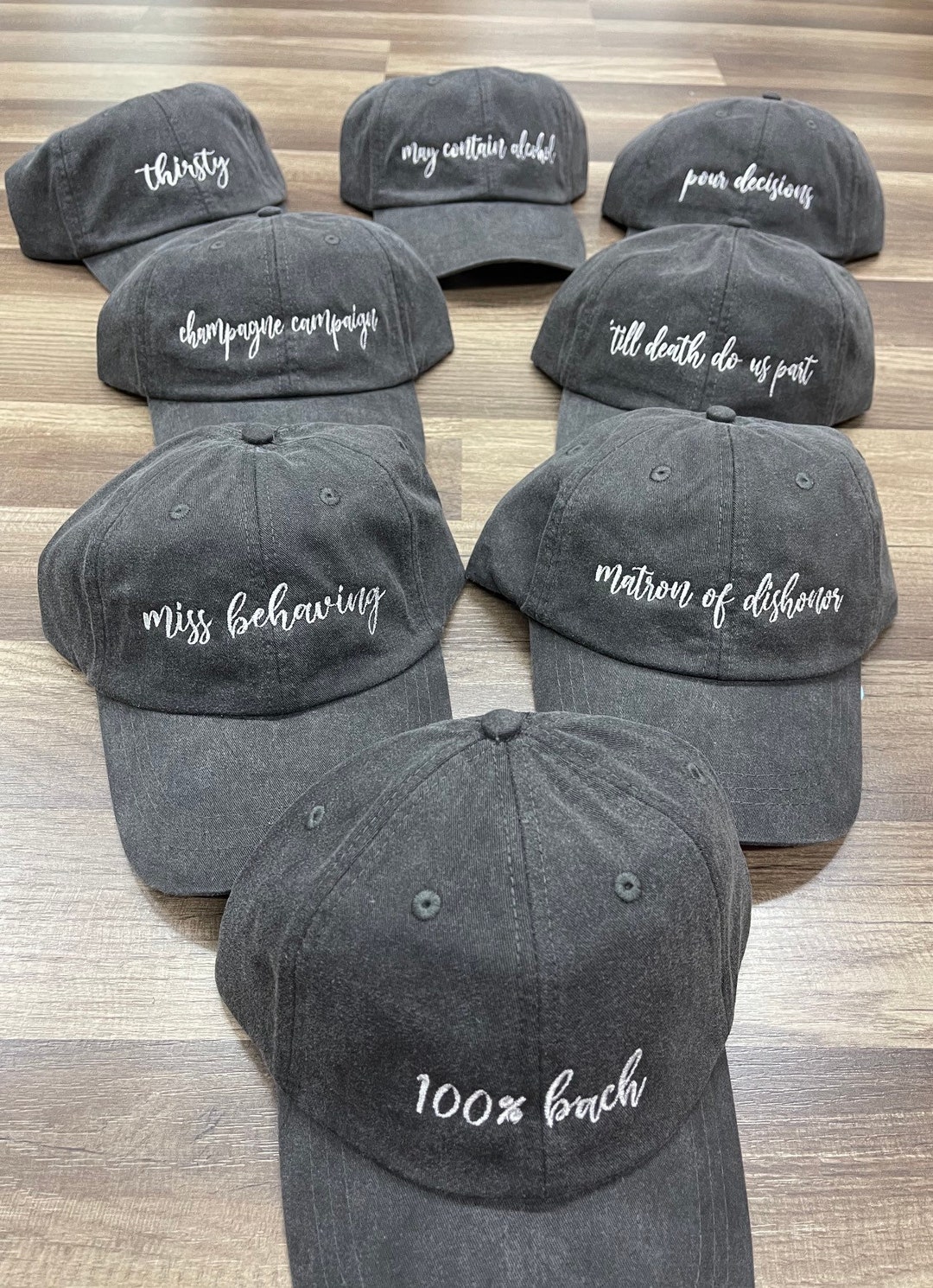 Bridesmaid Hats, Group Hats, Bachelorette Gifts, Wedding Party Gifts ...