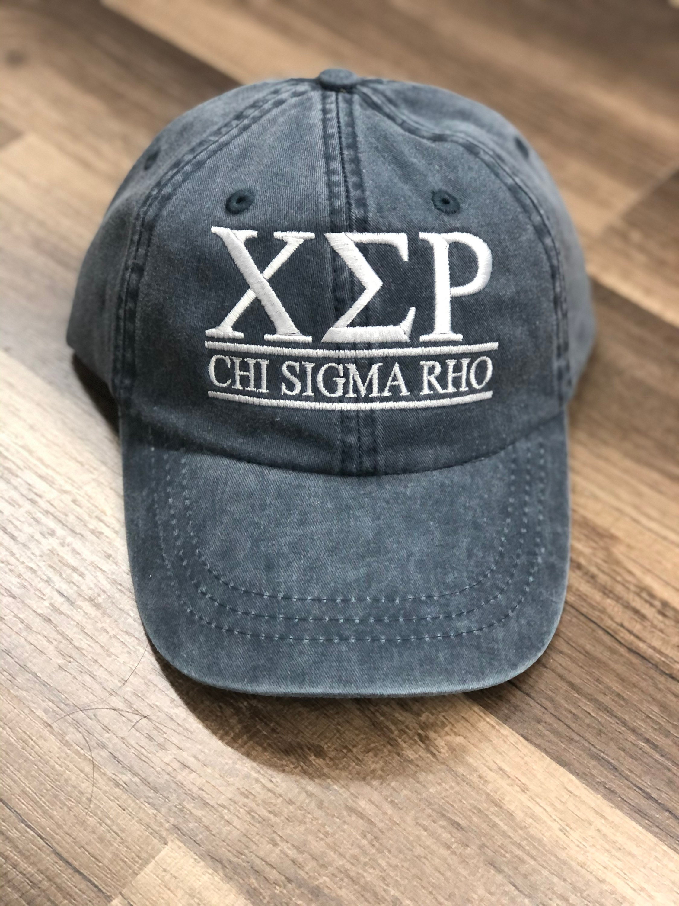 Chi Sigma Rho Sorority Hat Monogrammed Hat Fraternity | Etsy