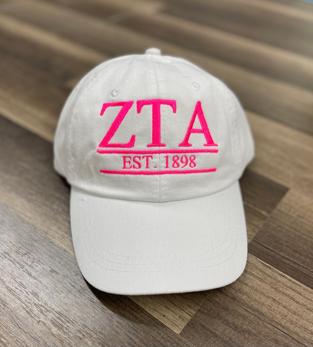 Zeta Tau Alpha, Sorority Hat, Monogrammed Hat, Fraternity Hats ...