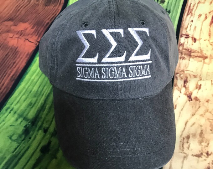 Phi Sigma Sigma Sorority Baseball Cap Custom Color Hat and Embroidery. - Etsy
