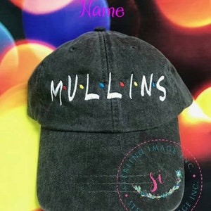 Friends Hat, Embroidered Hat, Monogrammed Hat, Personalized Hat, Custom ...