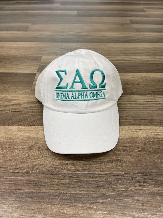 Sigma Alpha Omega Monogrammed Hat Fraternity Hat Distressed - Etsy
