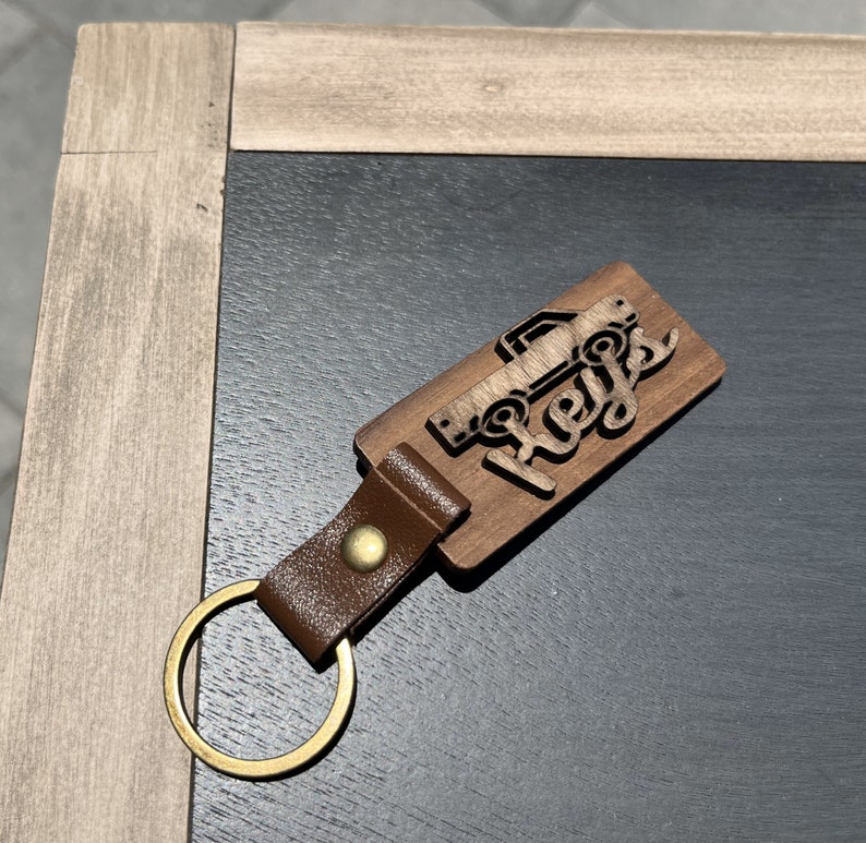 Laser Cut Wood Keychain Vehicle Specific Keychain, Birthday Gift, Dad ...