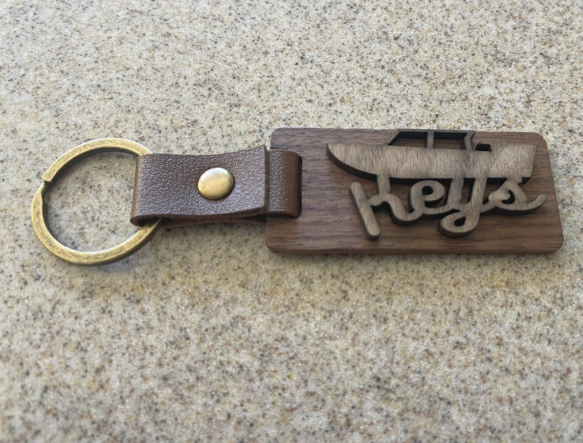 Laser Cut Wood Keychain Vehicle Specific Keychain, Birthday Gift, Dad ...