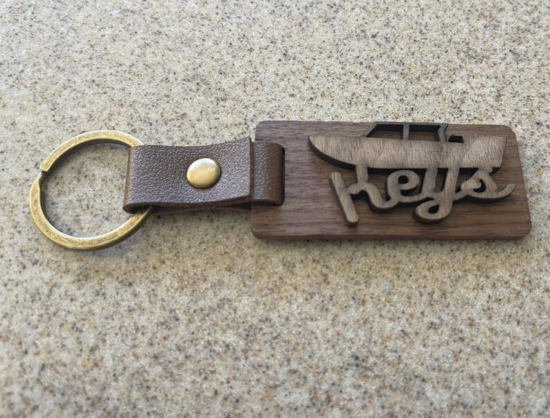Laser Cut Wood Keychain Vehicle Specific Keychain, Birthday Gift, Dad ...
