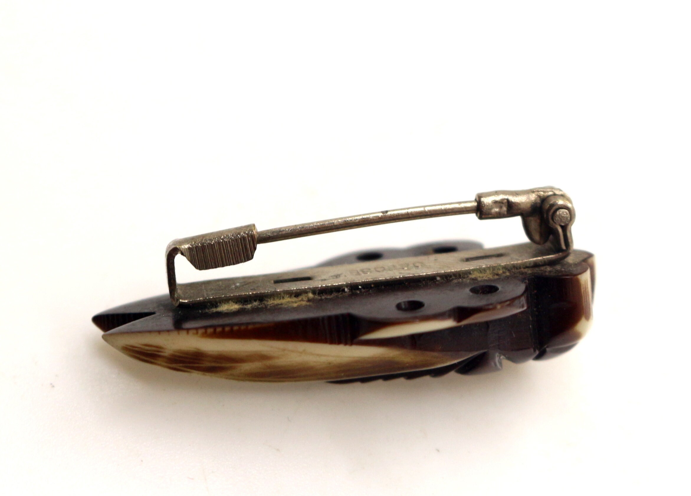 Art Deco French Depose Bee Early Plastic Brown Brooch Pin | Etsy UK