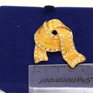 Camrose and Kross Jackie Kennedy JBK Collection Gold Tone Bow With ...