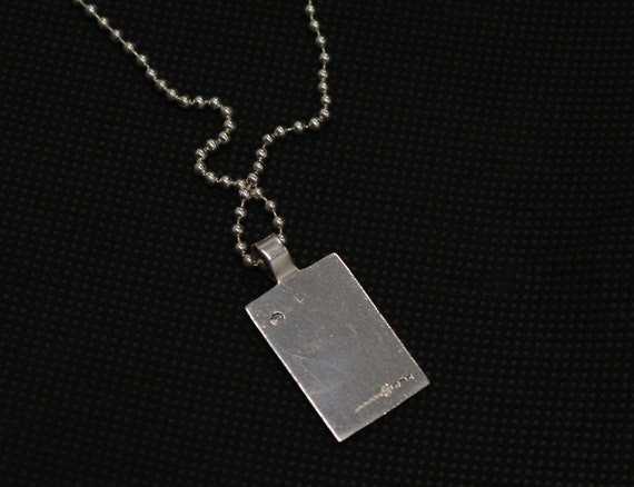 Sterling Silver INGOT Dog Tag Bar Millennium 1999 200… - Gem