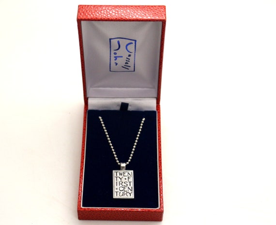 Sterling Silver INGOT Dog Tag Bar Millennium 1999 200… - Gem