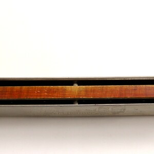 Antique M.hohner ECHO Bell Metal Reeds C Real Brass Plate Harmonica ...