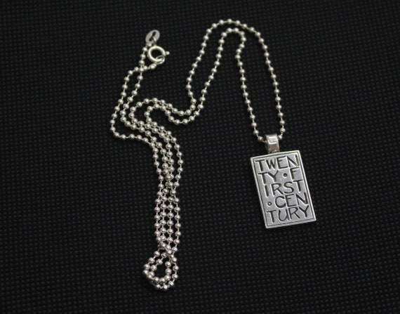 Sterling Silver INGOT Dog Tag Bar Millennium 1999 200… - Gem